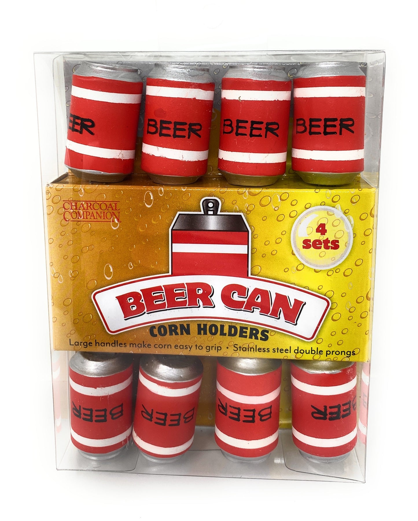 Beer can corn on the cob holders – Cyprus BBQ