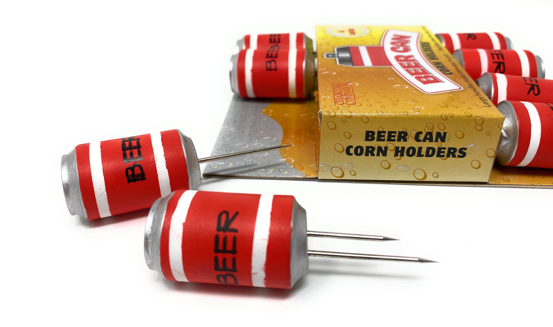 Beer can corn on the cob holders – Cyprus BBQ