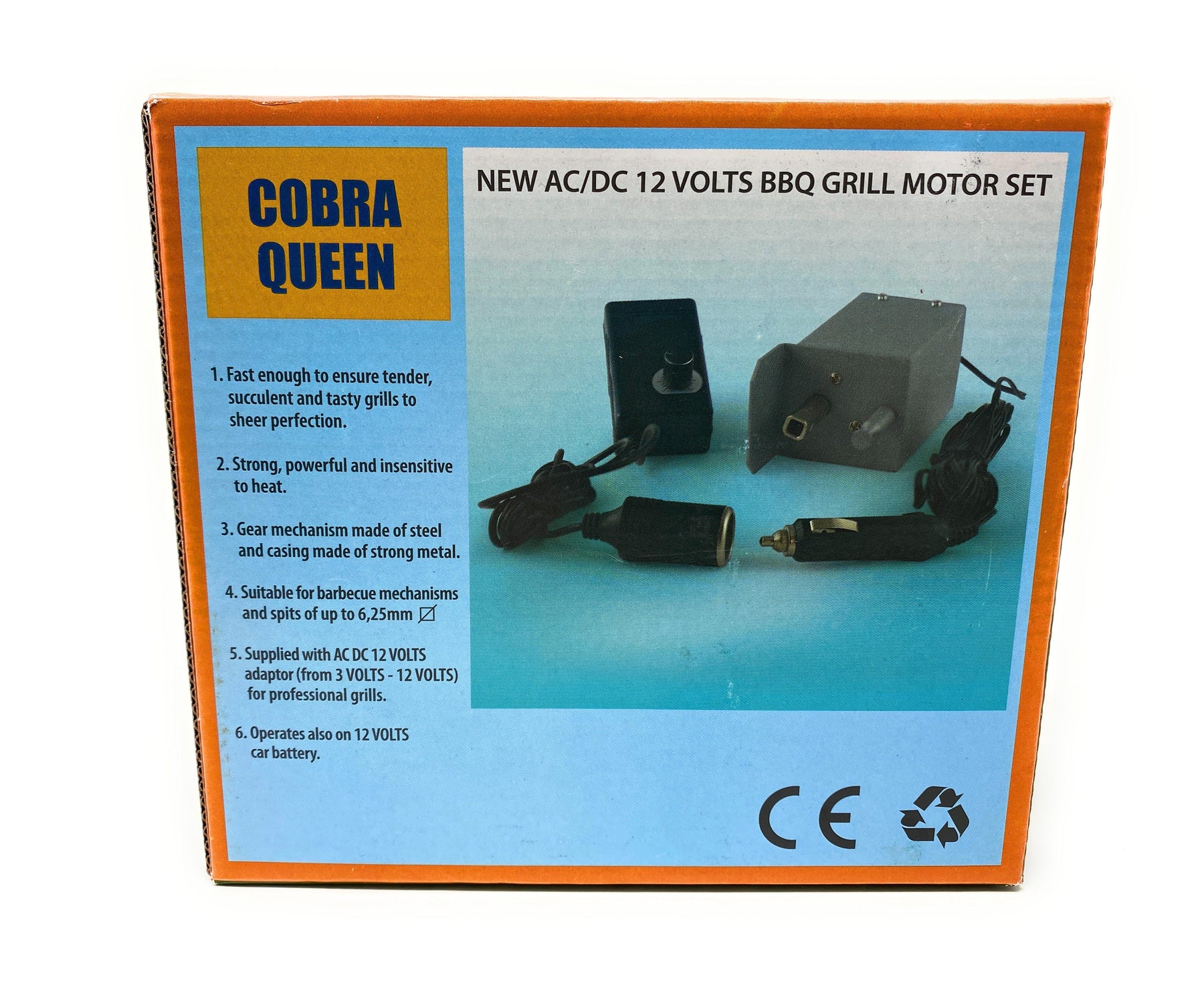 Cobra Queen In-Car/Mains Variable Speed Rotisserie BBQ Motor – Cyprus BBQ